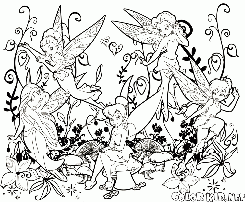 Раскраски Фееринки: 130+ раскрасок для распечатки бесплатно