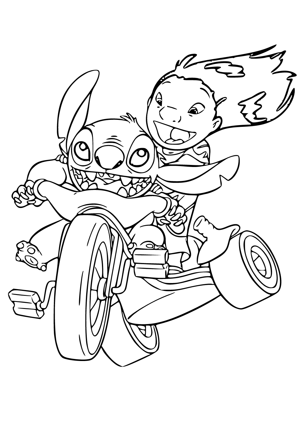 Раскраска Лило и Стич: 105+ раскрасок для распечатки