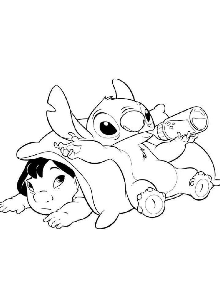 Раскраска Лило и Стич: 105+ раскрасок для распечатки