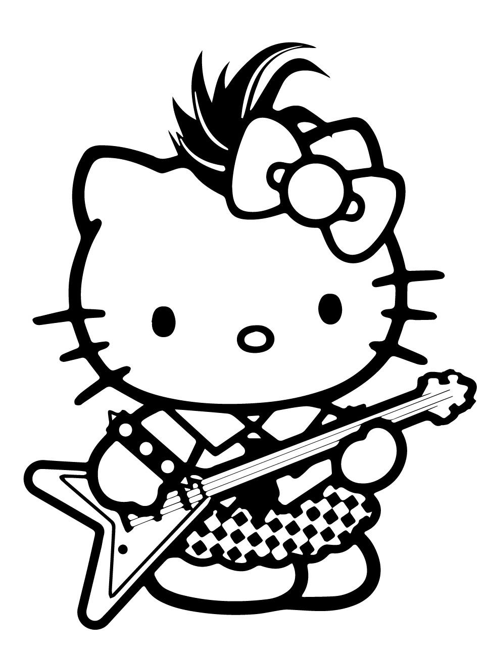 Раскраска Hello Kitty: 190+ раскрасок для распечатки бесплатно