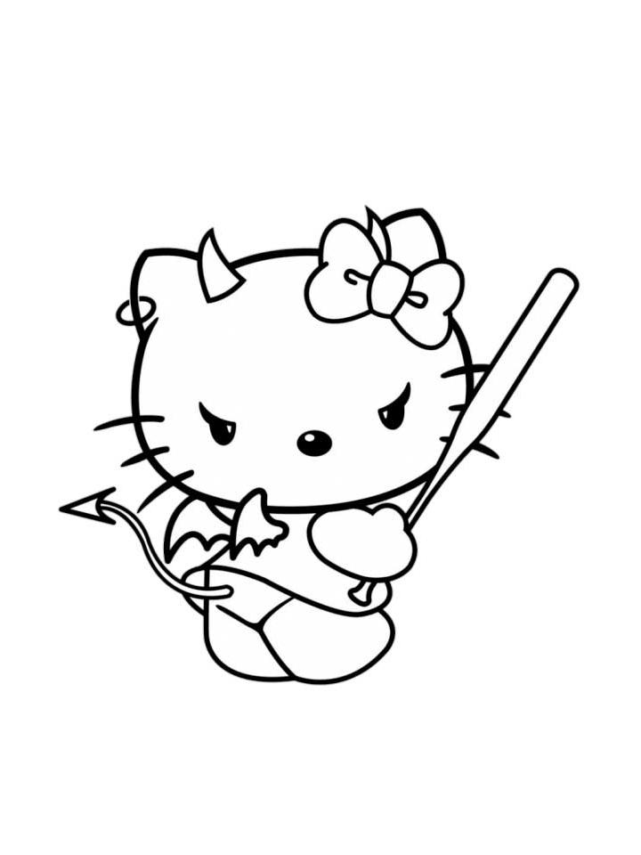 Раскраска Hello Kitty: 190+ раскрасок для распечатки бесплатно