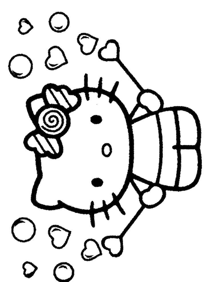 Раскраска Hello Kitty: 190+ раскрасок для распечатки бесплатно