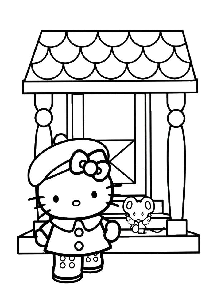 Раскраска Hello Kitty: 190+ раскрасок для распечатки бесплатно